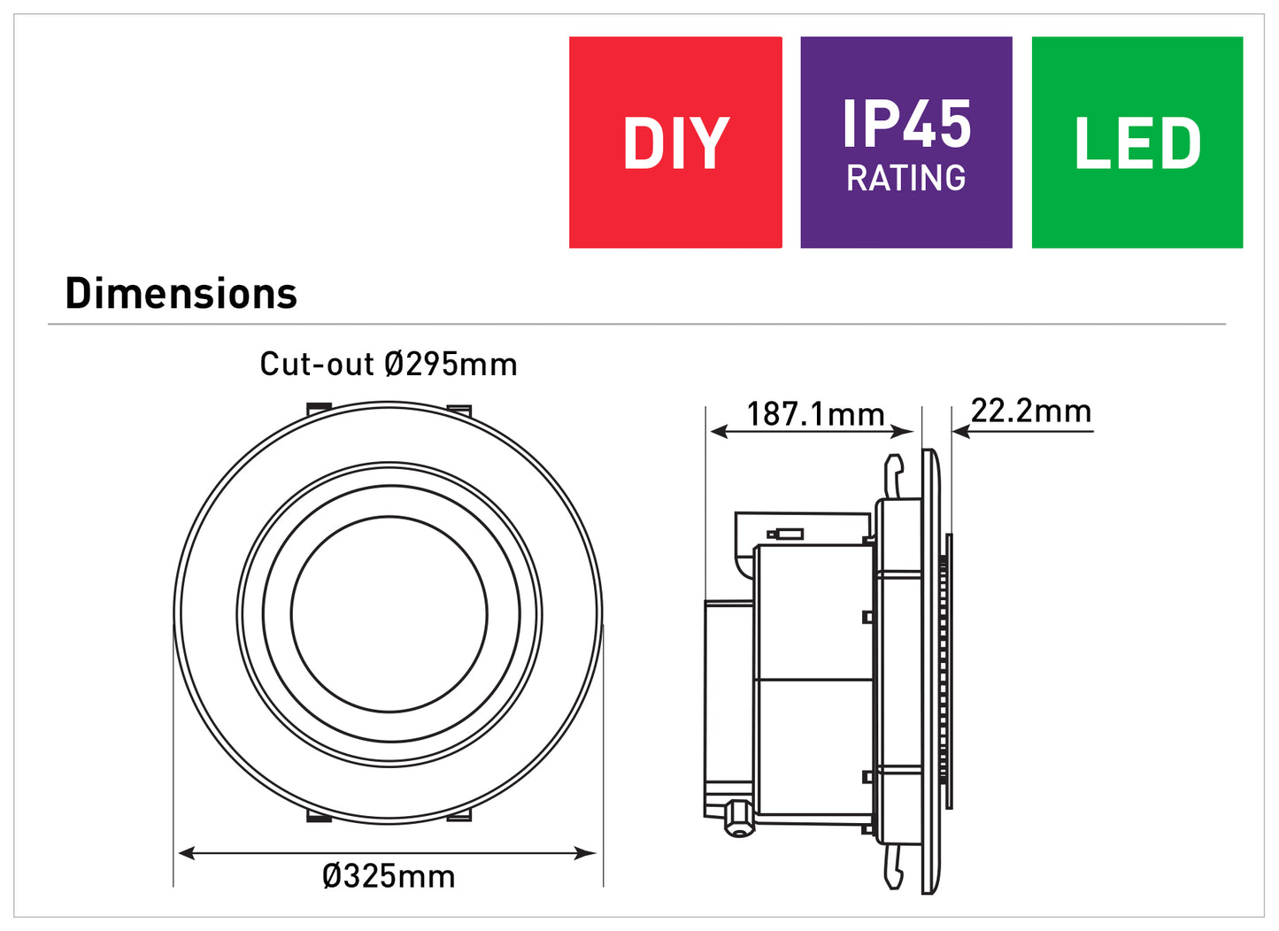 Starline Round Exhaust Fan with LED Light – Mercator