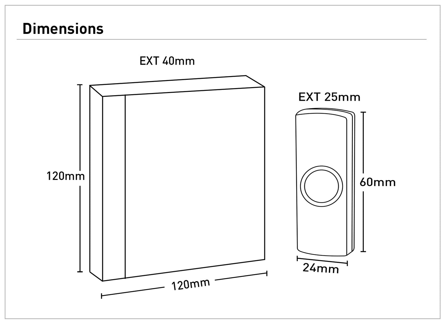 Compact Door Chime Hard Wired Kit – Mercator