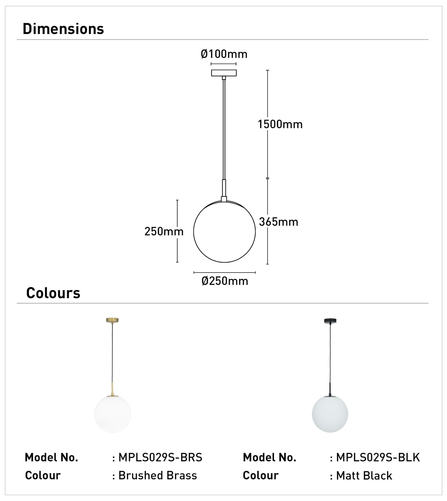 Preston 1Lt Small Pendant Light – Mercator