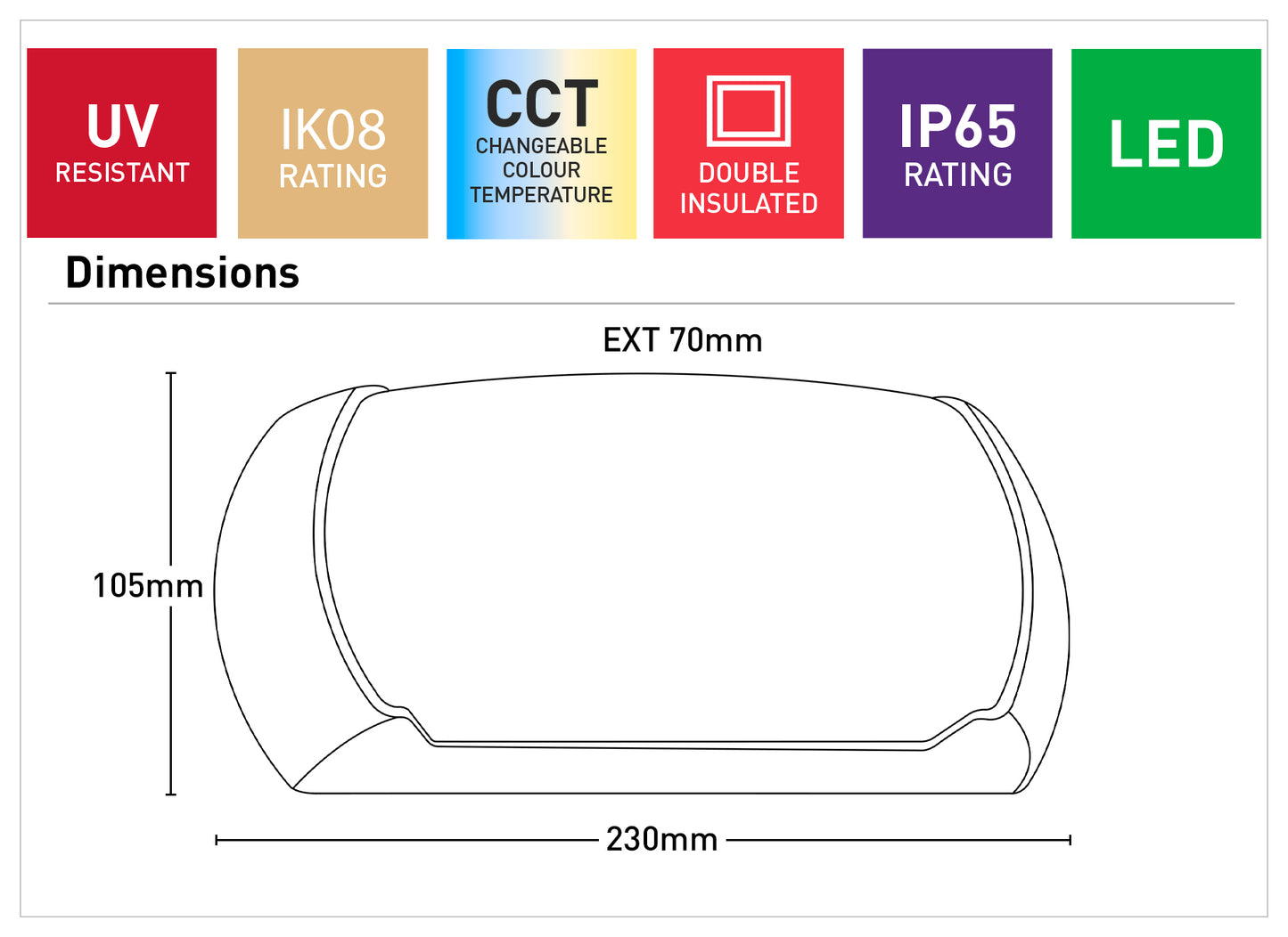 Blake LED Bunker Light with CCT – Mercator