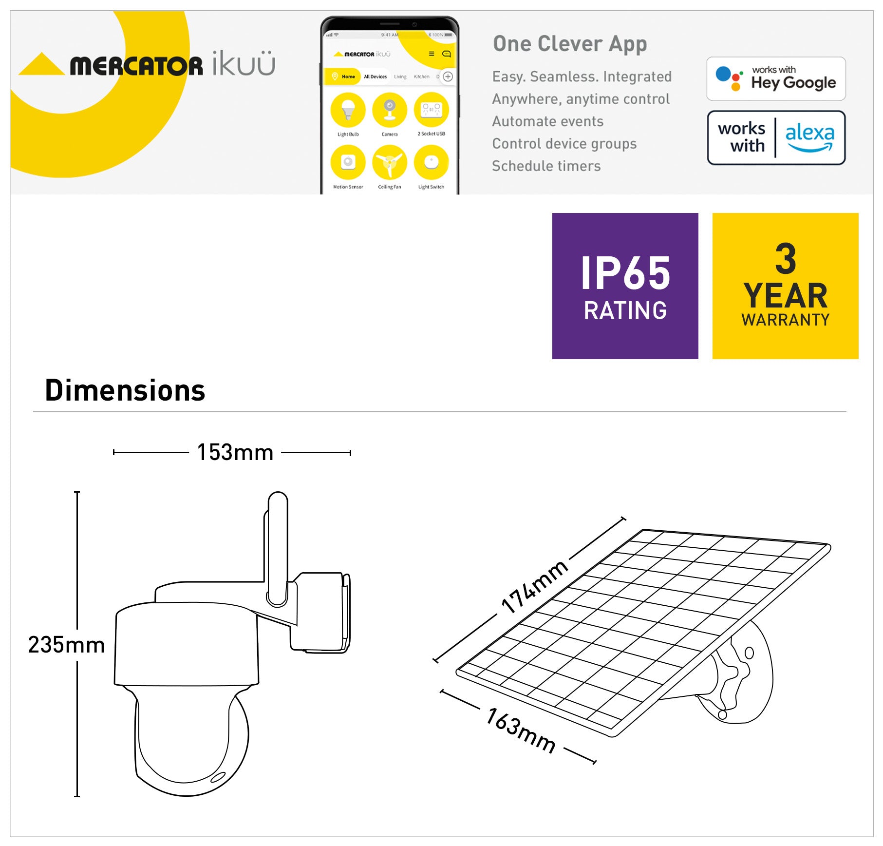 Ikuü Smart Cooper Rechargeable PTZ Security Camera – Mercator
